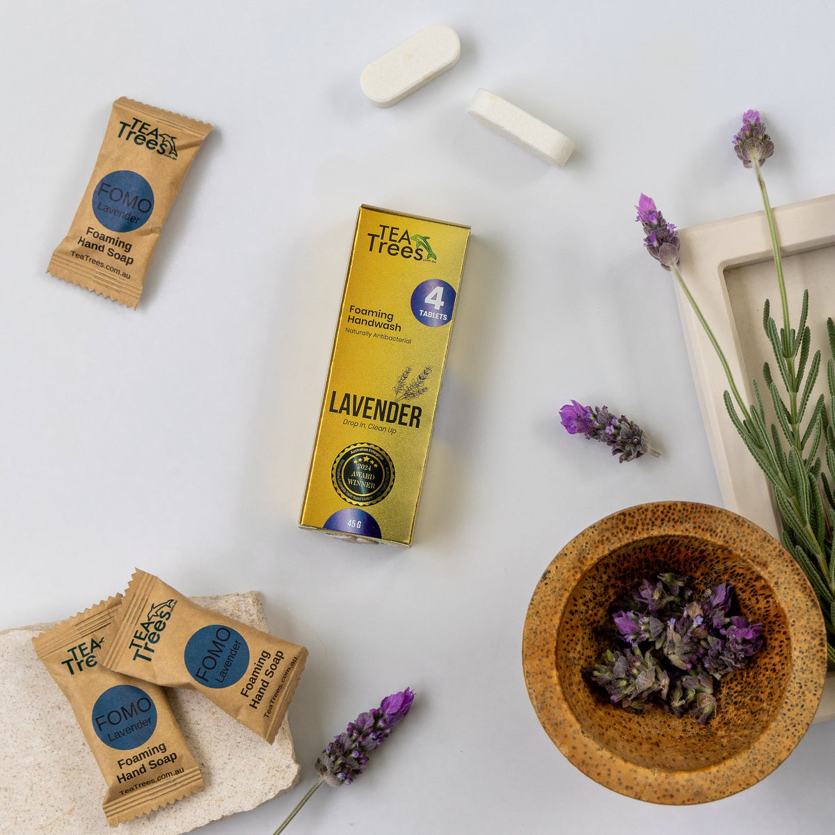 Lavender Foaming Handwash Refill Tablets - Naturally Anti-Bacterial ...